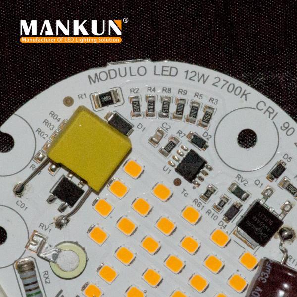 Quality High Power DOB 12W Ra90 Round LED Module Triac Dimmable 0V 10V for sale