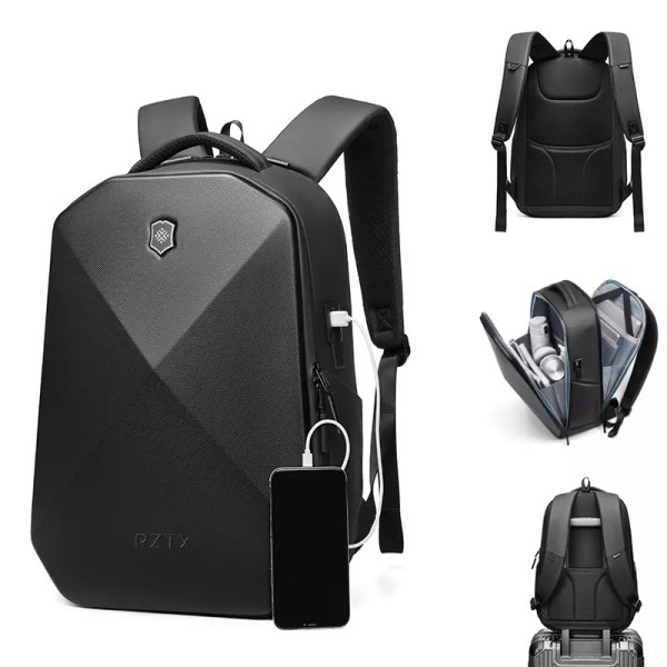 Quality EVA USB Laptop Hard Shell Waterproof Business Backpack 22L for sale