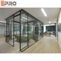 Quality Modern Aluminum Glass Frame fixed Wall Cool Office Partitions for sale