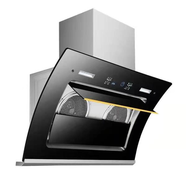 Quality Suction Island Range Hood with 200W Power and Ceiling Mounted Lampblack Machine for sale