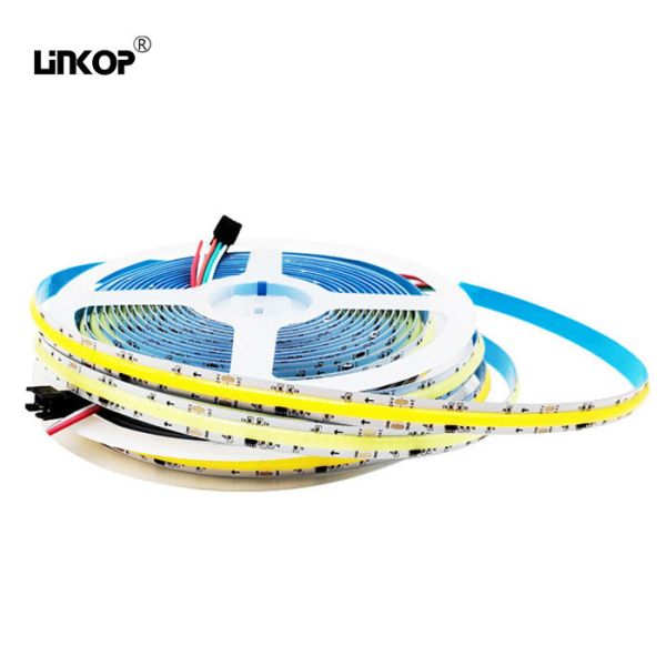 Quality 24v Addressable Single Color Cob Light Strip With 360 Leds/M Ip20 for sale