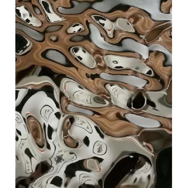 Quality Hammered Copper Finish Stainless Steel Sheets For Wall Decoration Panel for sale