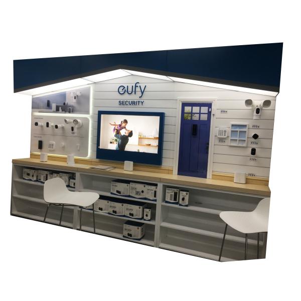 Quality Detachable Electronic Product Display Stands 3mx2.2mx50cm Multiple Materials for sale