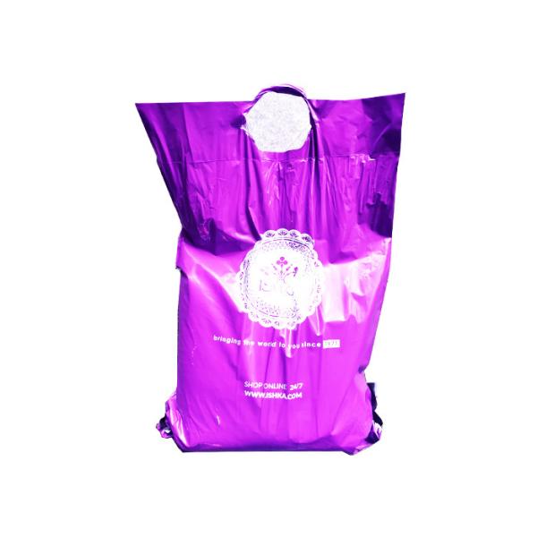 Quality Lightweight 5mil Flexible Mailing Envelopes Die Cut Handle Bags for sale