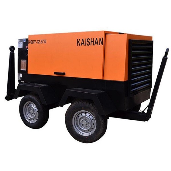 Quality 10 Bar Electric Portable Screw Air Compressor For Construction Works for sale
