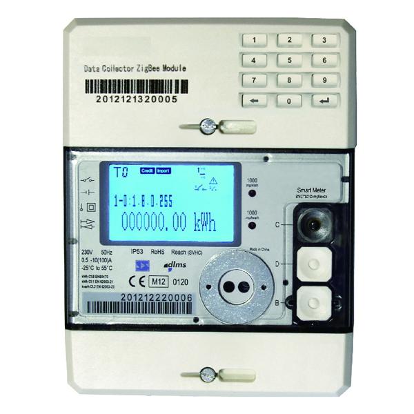 Quality Electric Smart KWh Meter 1 Phase 2 Wire Smets1 Smets2 Electricity Meter for sale