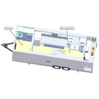 Quality ISO Mobile PCR Cabin Laboratory 30 KW Prefab Cleanroom Container with Cleanroom Wall System for sale