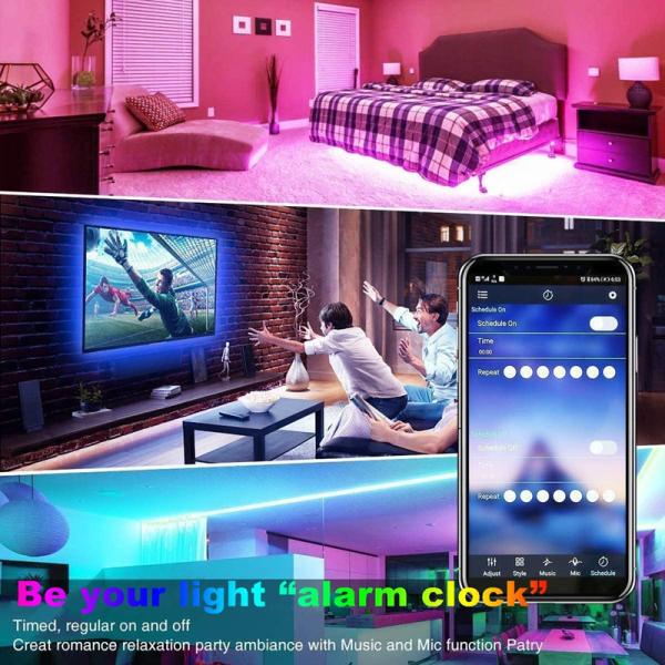 Quality 85-265V 2600lm/10m 5100lm/20m 10000lm Smart Wifi Remote Control Flexible Rgb Led for sale