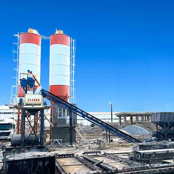 Quality Commercial HZS60 Concrete Batching Plant For Construction Projects ISO Certified for sale