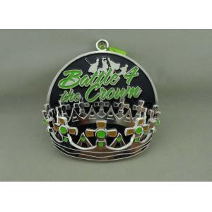 Quality Zinc Alloy Die Casting Silver Martial Arts Medals 3D Medal 3.5 Inch for sale