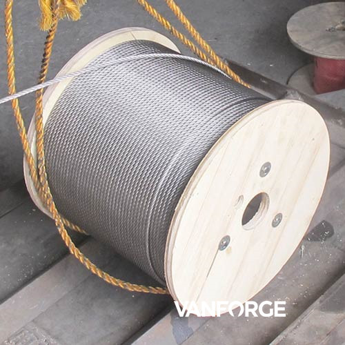Quality Industrial Austenitic AISI316 Stainless Steel Wire Rope 6x37 Customized Length for sale