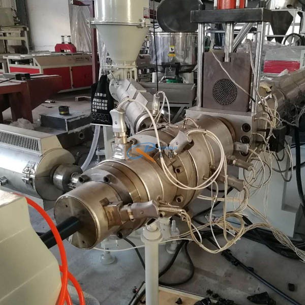 Quality ABB 110mm Single Screw PP PE Plastic Pipe Making Machine for sale