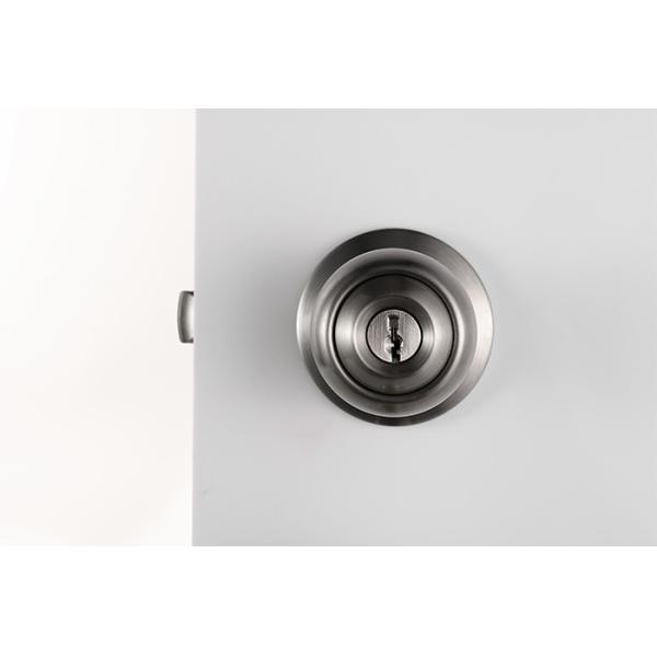 Quality Exterior Door Cylinder Door Knobs Lock Satin Nickel Knob Lever for sale