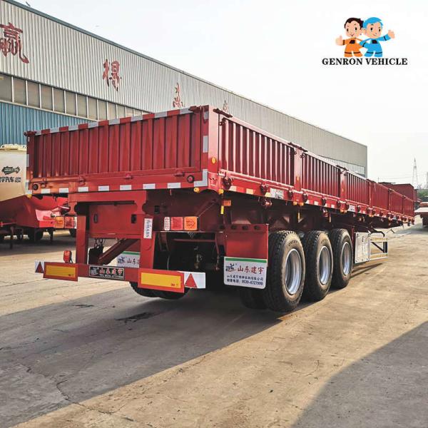 Quality Cargo Transportation 3 Axles 50T 1500mm Sideboard Trailer for sale