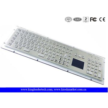 Quality Fn Key And Number Keypad Dust-Proof Industrial Keyboard With Touchpad Liquid for sale