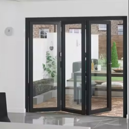 Quality Sleek And Modern Aluminum Folding Door with 10-Year Warranty and Customized Surface Treatment for sale
