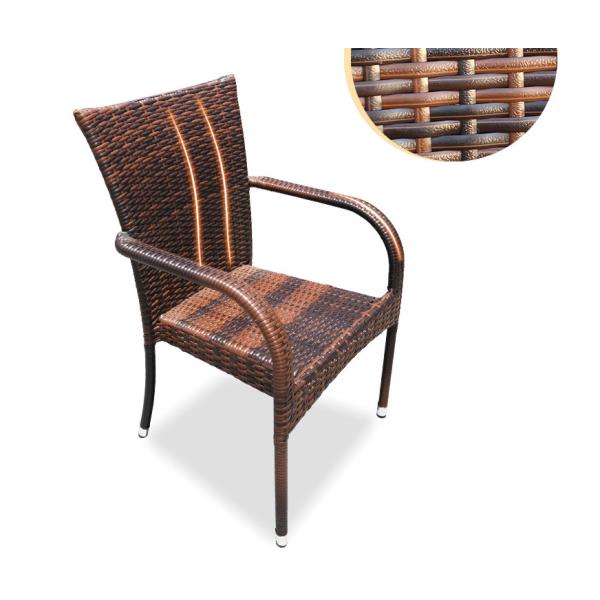 Quality Grey 6 Seater Outdoor Dining Set Table Rectangular Desk Villa Courtyard Rattan for sale