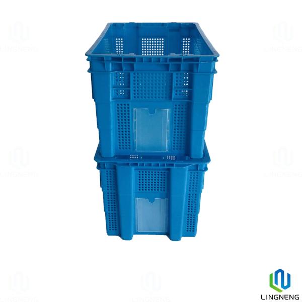 Quality Versatile Vegetable Storage Crates Stackable Plastic Agricultural Crates For for sale