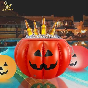 Quality LC Halloween Pumpkin Serving Buffet Bar Cooler Food Container Drink Holder for sale