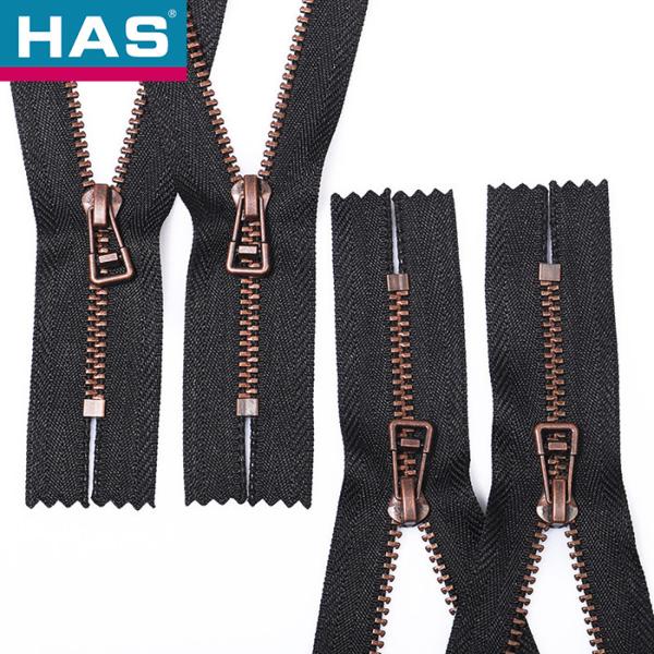Quality #5 Copper Zipper Eco Friendly Silver Jacket Zipper Customized for sale