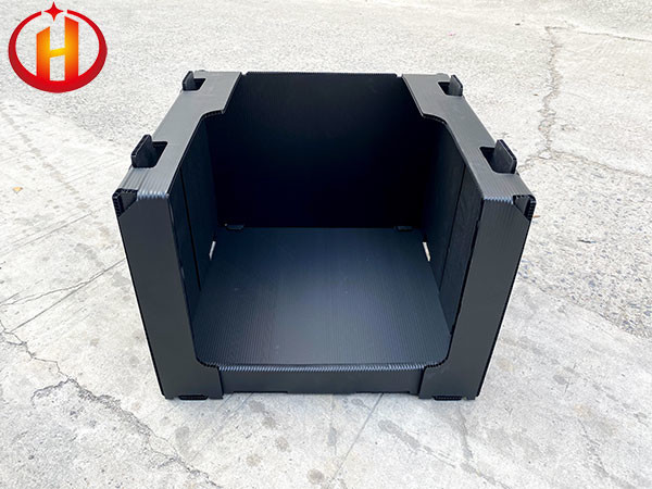 Quality Custom Foldable PP Corrugated Plastic Box Flat Surface for sale