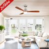 china Low Noise Anti Corrosion Color Changing Ceiling Fan With 110v AC Motor