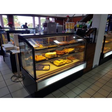 Quality Danfoss Compressor Customized Style Cake Display Freezer Dessert Showcase for sale