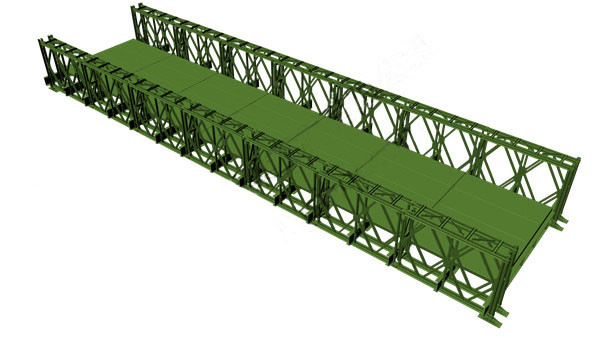 Quality High Reliable Temporary Steel Pedestrian Q345B Prefabricated Steel Material for sale