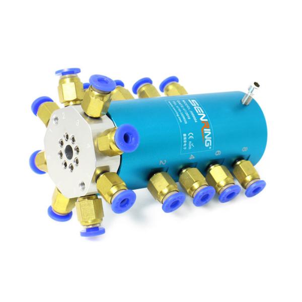 Quality M5 8 Channel Hybrid Electrical Rotary Joint Hydraulic Slip Ring for sale