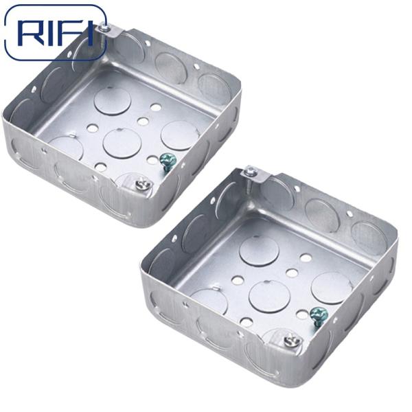 Quality Square/Handy/Octagonal Steel Box With Screw 4"x4",4"x2"Metal Boxes for sale
