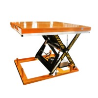 Quality GOST Max Height 1000mm Single Fixed Scissor Lift Platform For Workshop for sale