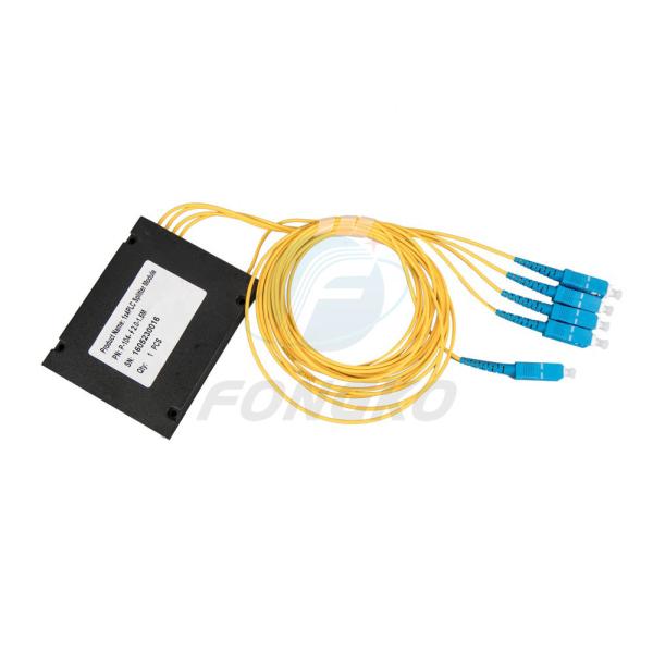 Quality 4 Way SC UPC Plc Optical Fiber Optic Couplers And Splitters 1x4 for sale