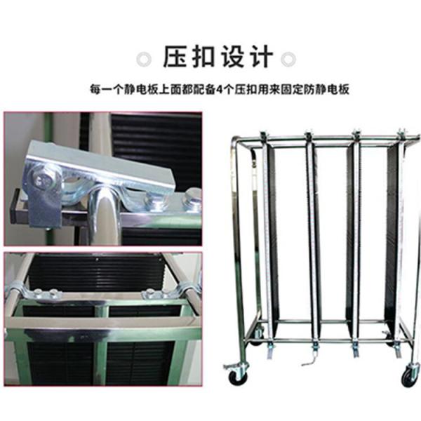 Quality Stainless Steel Trolley Double Flashboard Pcb Storage Rack for sale