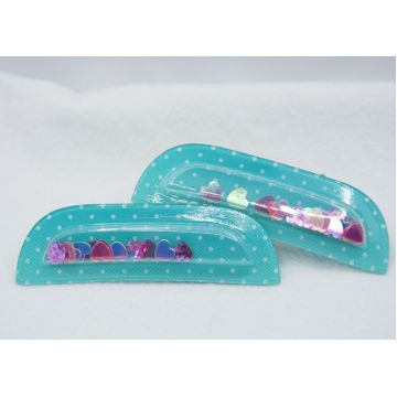 Quality PVC 0.8mm TPU Bling Iron On Patches Double Sided Clamping for sale