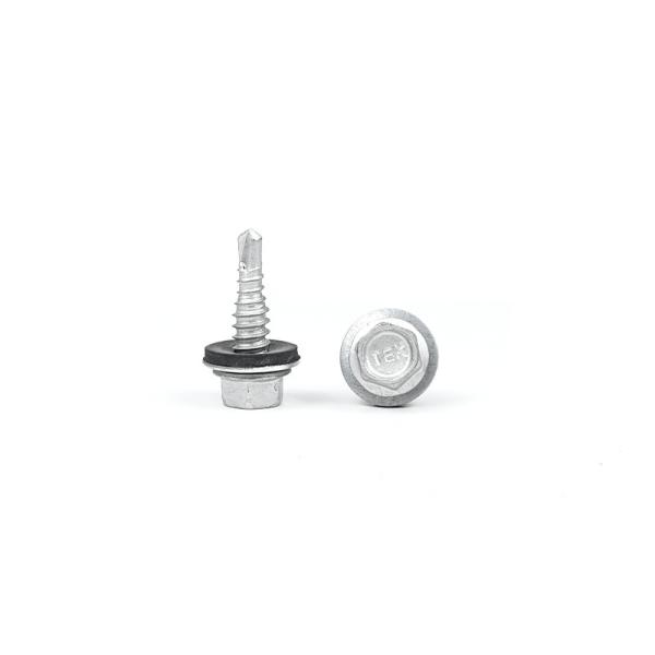 Quality Steel Hex Head Self-Drilling Roofing Tek Screws with Rubber Washers Stitch Screw for sale