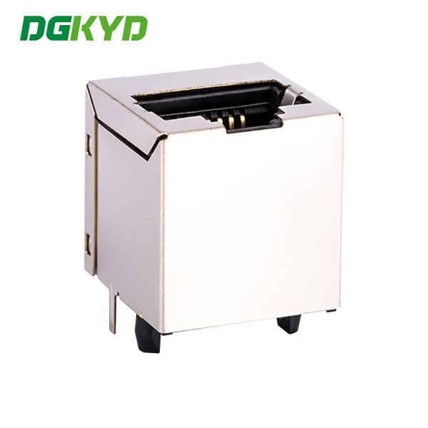 Quality 100Mbps 180 Degree Direct Insertion RJ45 Network Connector 8PIN Vertical Socket for sale