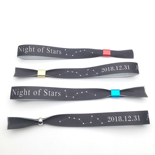 Quality Custom Event Festival Party RFID Wristbands with Polyester Fabric and Logo for sale