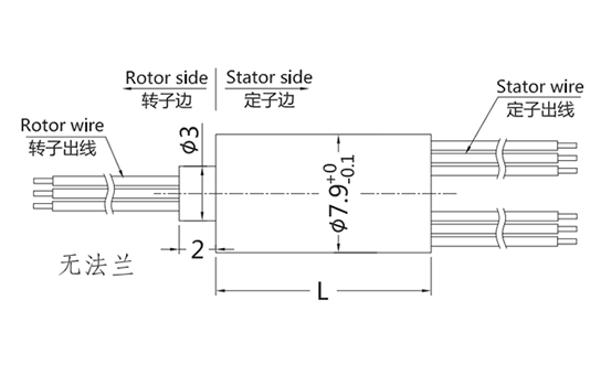 m079 series M079 Series Miniature Capsule Slip Ring slip ring Drawing 