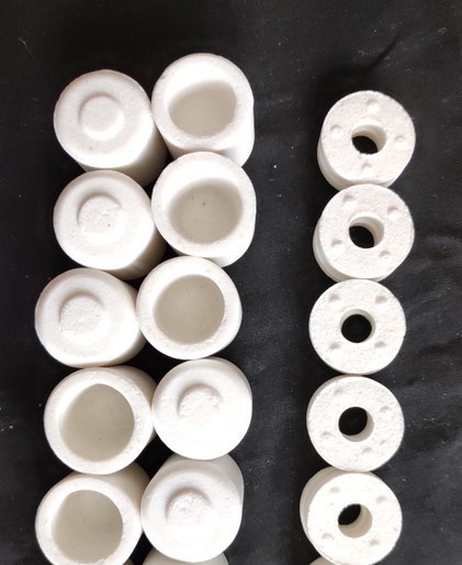 Quality 1.7g Bulk Density Ceramic Crucible Perfectly Designed for Carbon Sulfur Analyser for sale