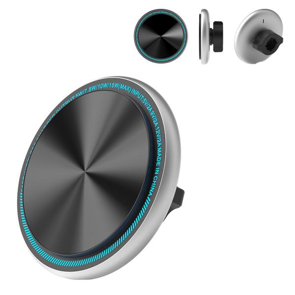 Quality Magnetic 15w Wireless Charger Customized Stable 15w Magsafe Car Charger for sale