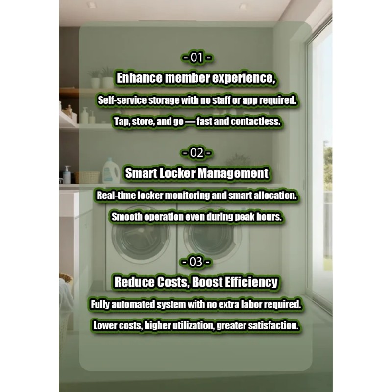 Laundromat vending machine installed in apartment complex