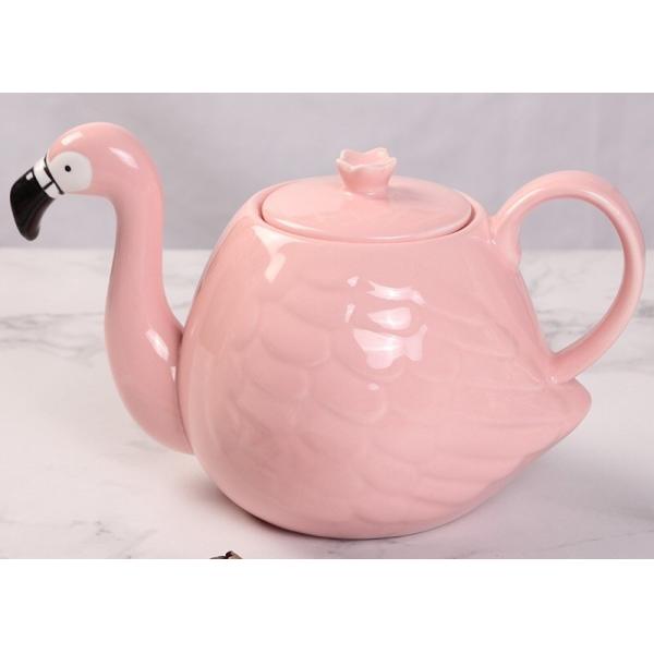 Quality Gift Catering Cafe Store 305ml Flamingo Tea Set for sale