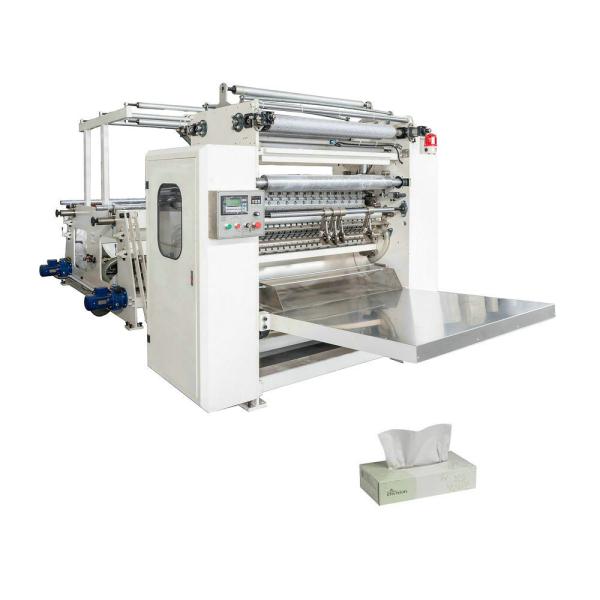 Quality Multi Line Facial Tissue V Fold Tissue Folding Machine High Efficiency 400-600/Sheets/Min/Line for sale