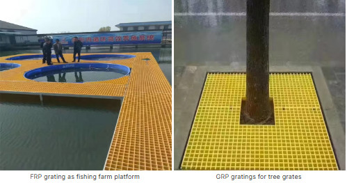 Quality FRP GRP Molded Grating Pultruded Multiple Grate / Grille Leakage Grid for sale