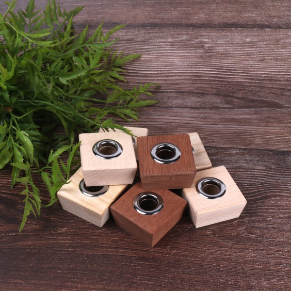 Quality Square Reed Diffuser Cap Wooden Perfume Bottle Lid 28 25 Thread for sale