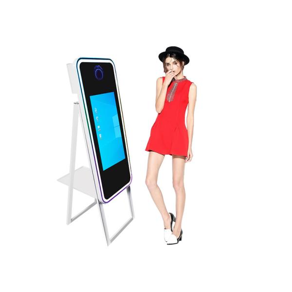 Quality Advertising Interactive Mirror Photo Booth With Camera Printer for sale