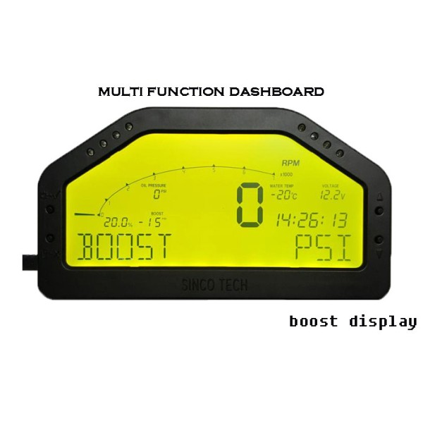 Quality DO904II 9000 Rally Car Gauges Sensor Kit LCD Screen With Led Light / Buzzer Warning for sale