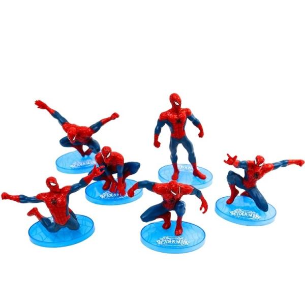 Quality Customized Spider Man Birthday Cake Topper Plastic Toy for sale