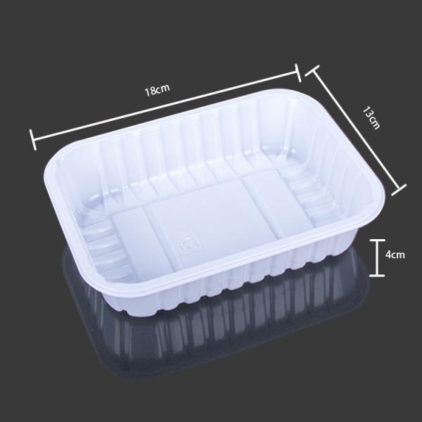 Quality PP Disposable White 18*13*4cm Plastic Meat Packaging for sale