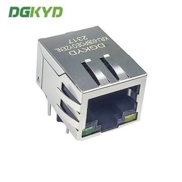 Quality KRJ-60BPOEGYZENL with PoE power supply RJ45 connector 100M integrated filter for sale